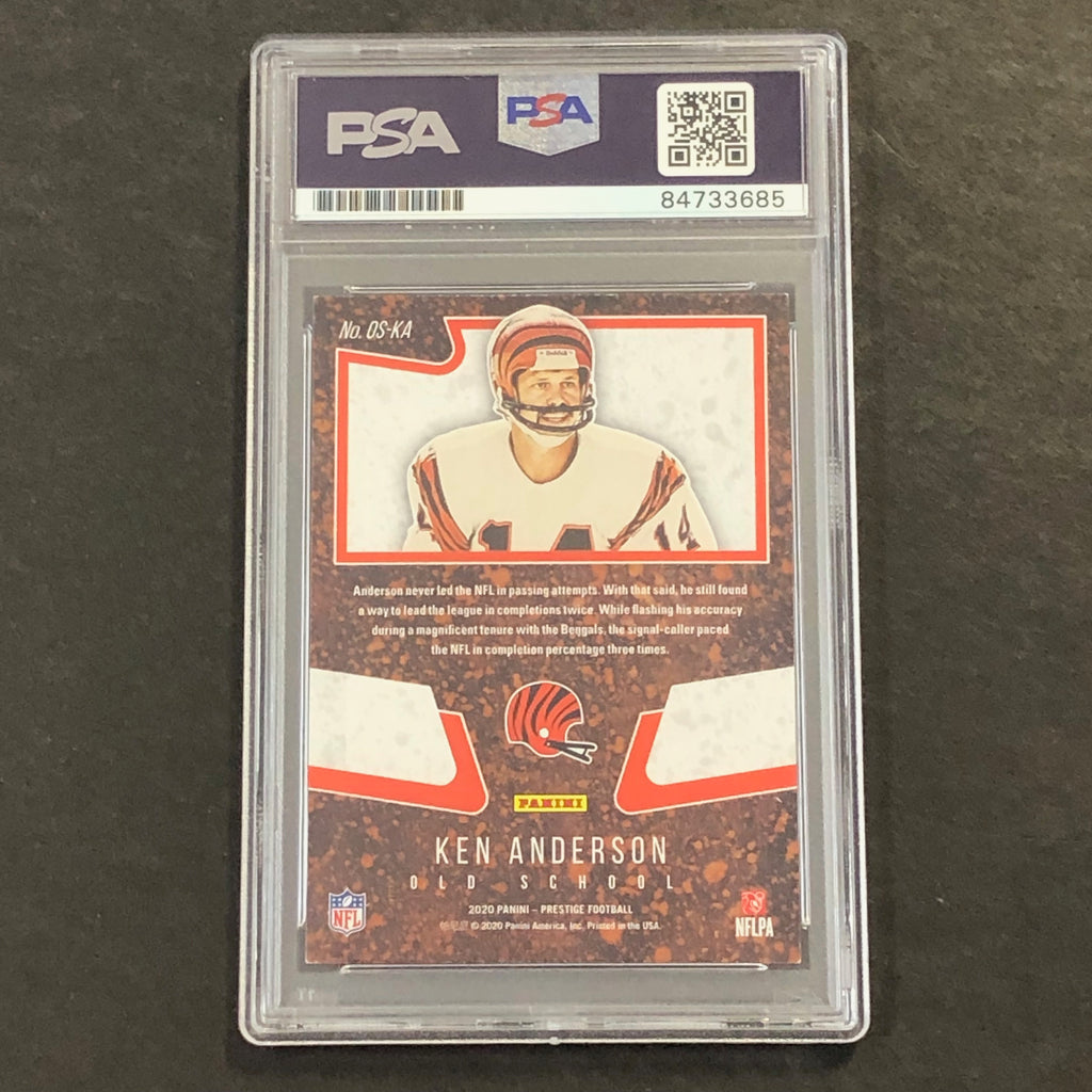 2020 Panini Prestige #OS-KA Ken Anderson AUTO 10 card PSA Bengals Sign ...