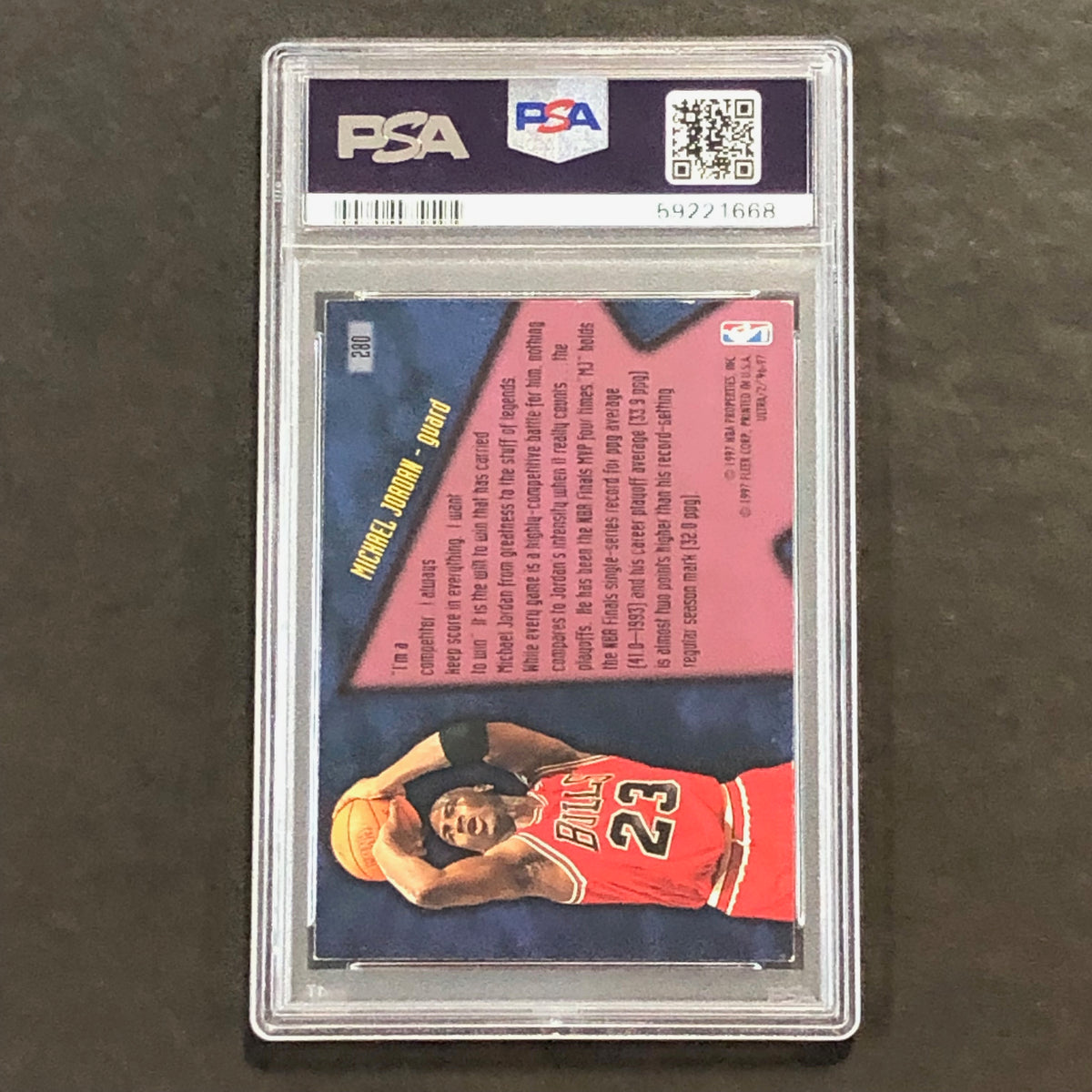 1996 Ultra #280 Michael Jordan PSA 3 Bulls – Golden State Memorabilia