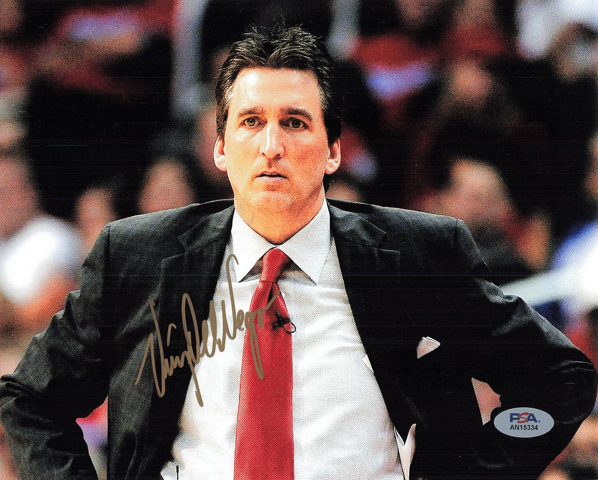 VINNY DEL NEGRO signed 8x10 photo PSA/DNA San Antonio Spurs Autographe ...