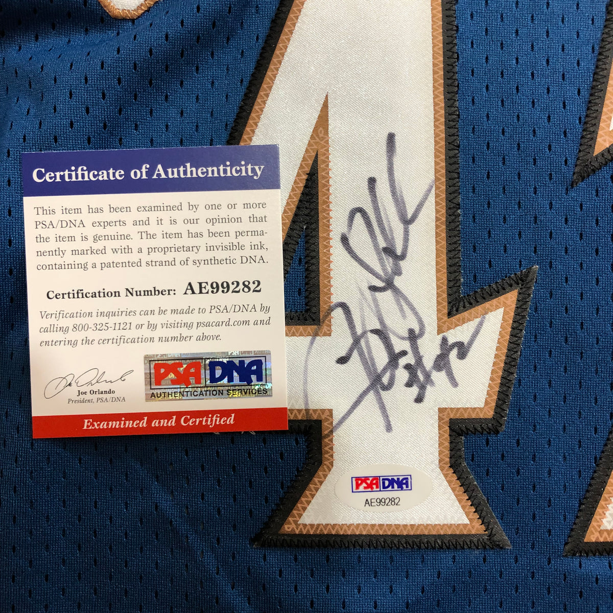 Jerry Stackhouse signed jersey PSA/DNA Washington Wizards Autographed ...