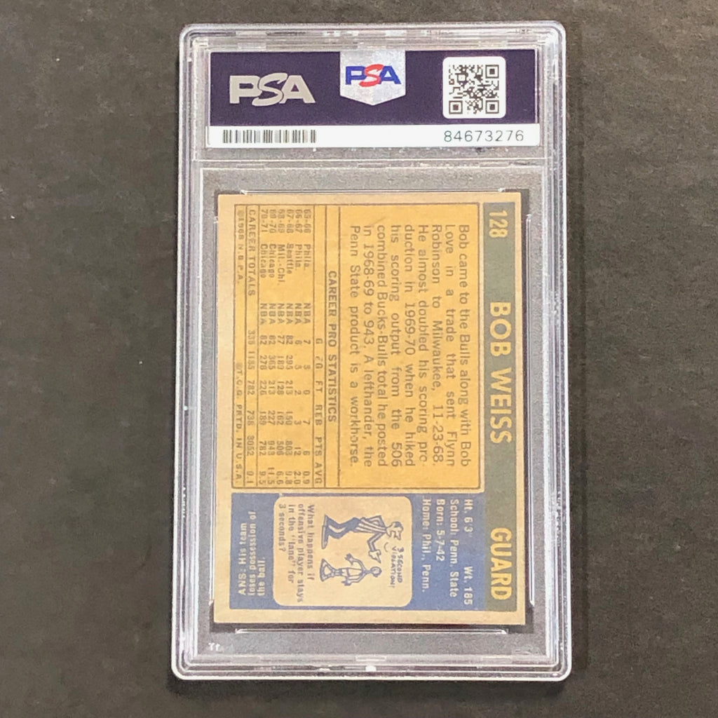 1971 Topps #128 Bob Weiss Signed Card PSA Slabbed Bulls – Golden State ...