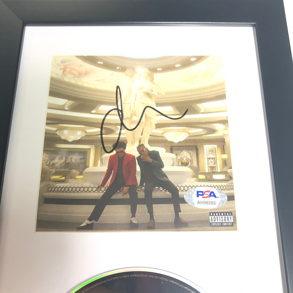 The Weeknd signed Album CD Cover Framed PSA/DNA Autographed Weekend ...